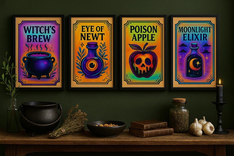Potion Label Bundle | Mystical Printable Witchy Apothecary Set | Elixir ...