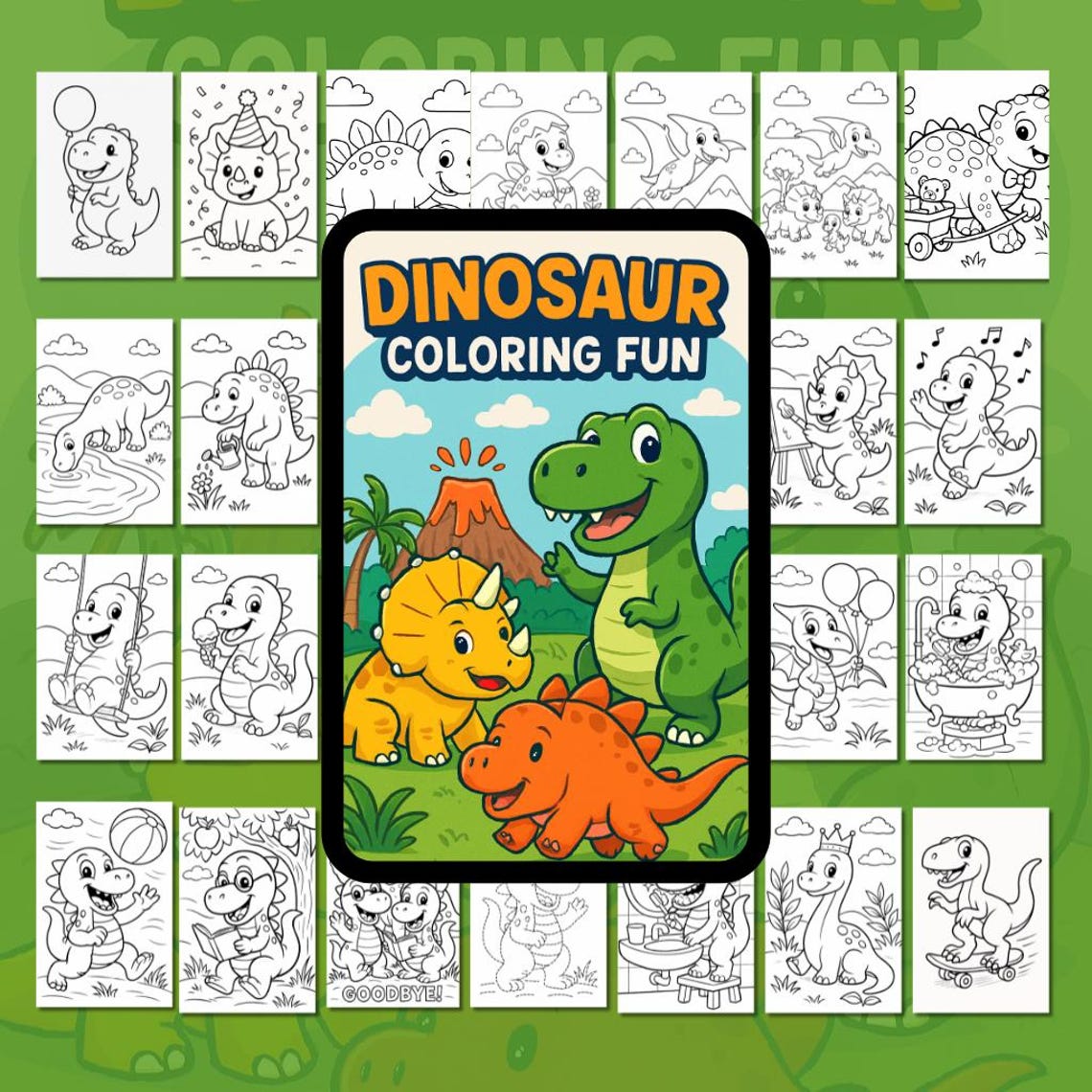 Kids Coloring Books Megapack: Animals, Unicorns, Dinosaurs, Space (PDF ...