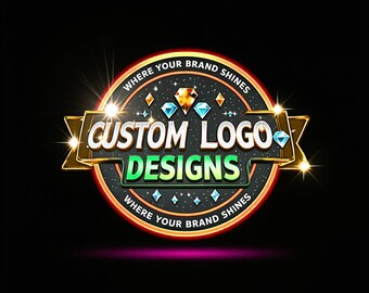 Custom 3D Logo Design: Sparkling Business Branding - Etsy