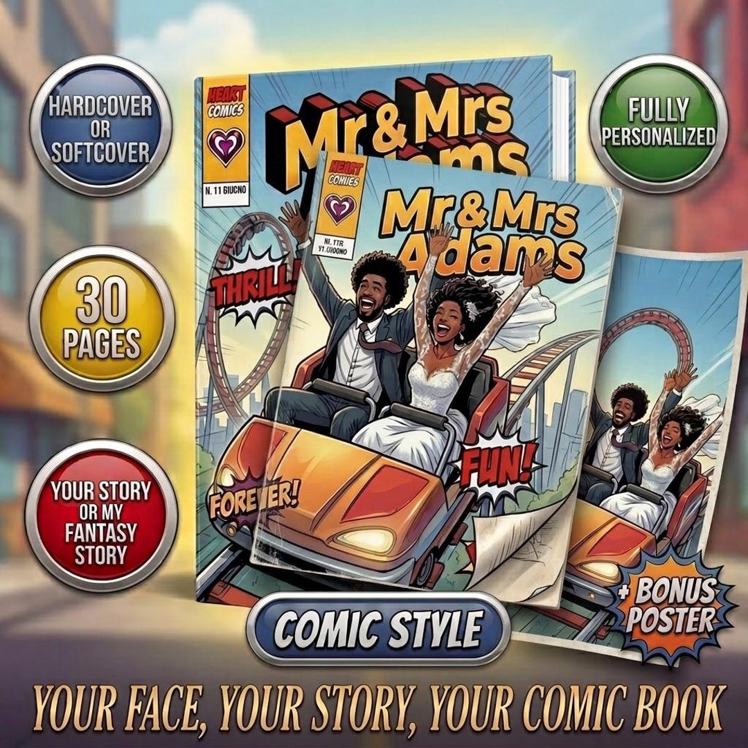 Custom Comic Book, Fully Personalized Story & Illustrations, 30-page ...