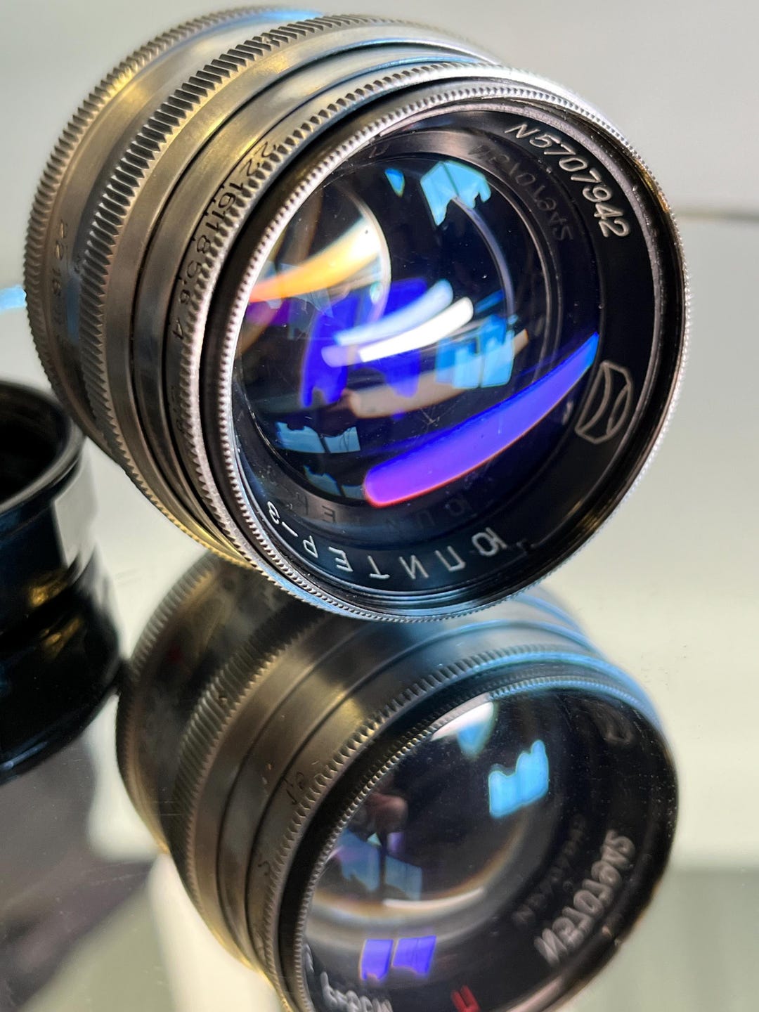 Jupiter-3 50mm F1.5 ZOMZ | Red P Coating | 1960 Silver Soviet Lens M39 ...