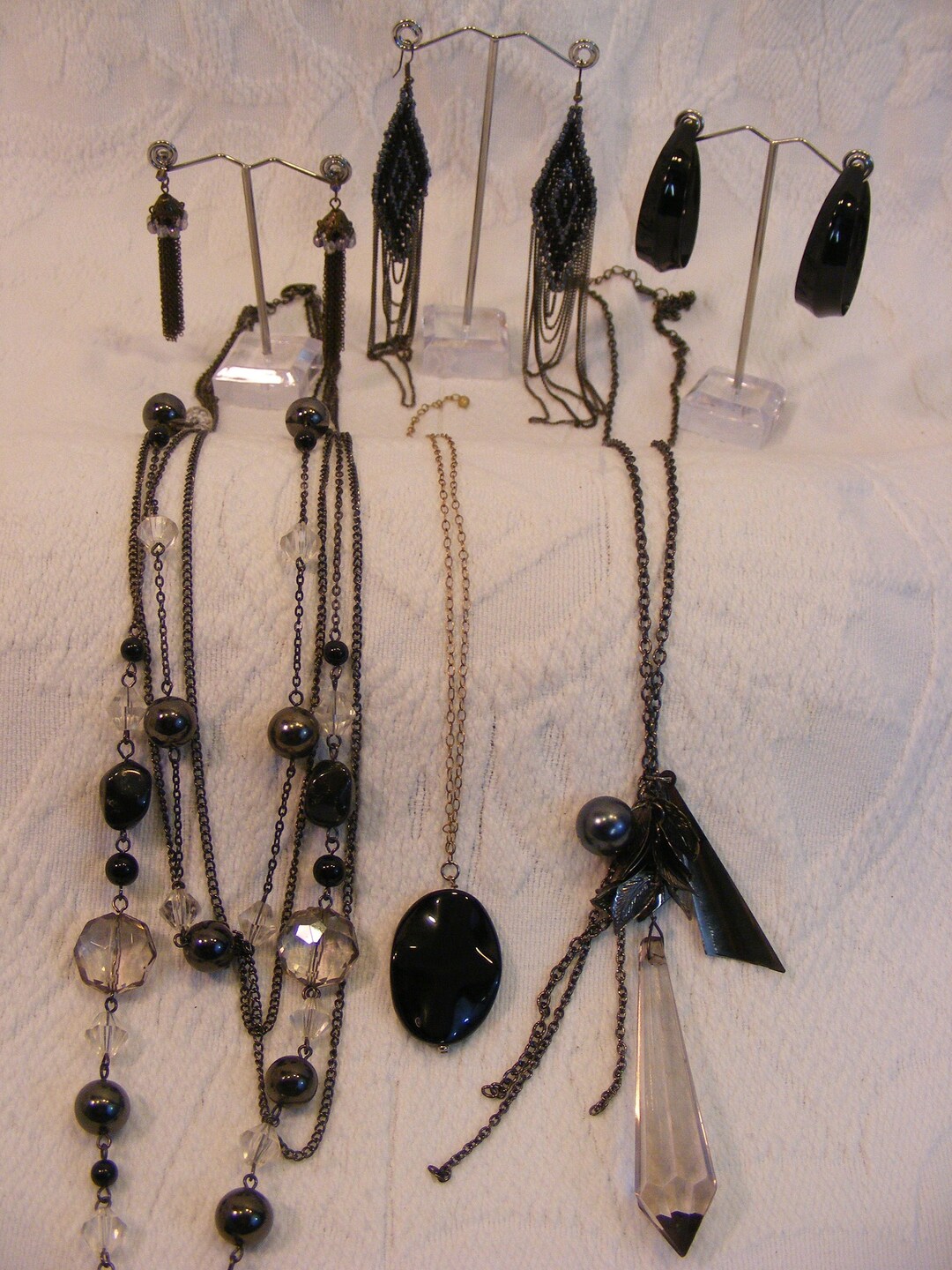 Curated Collection of Goth Rocker Long Necklaces and Earrings - Etsy