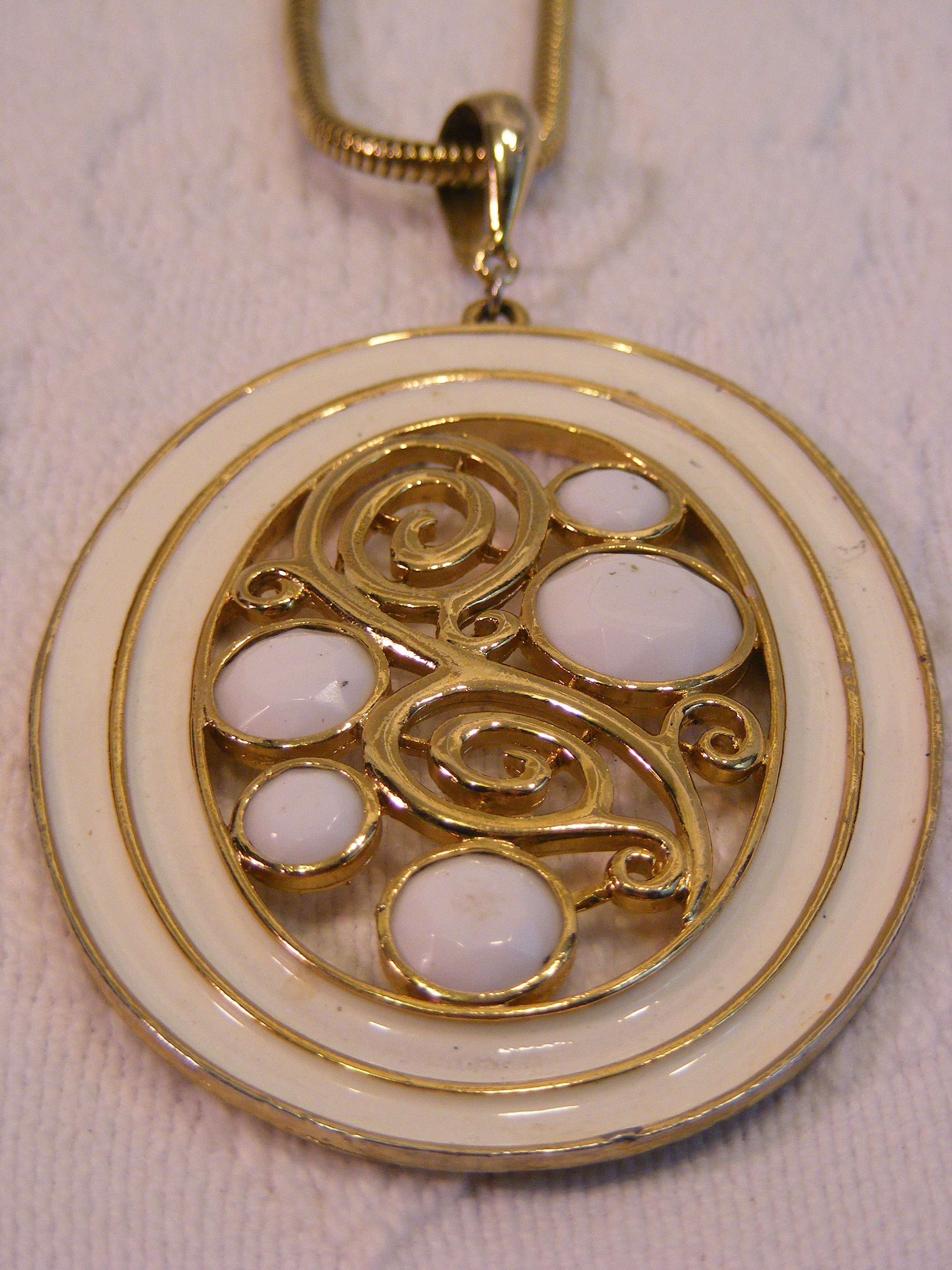 White and Gold Curated Collection White Enamel Jewelry Lot | Etsy