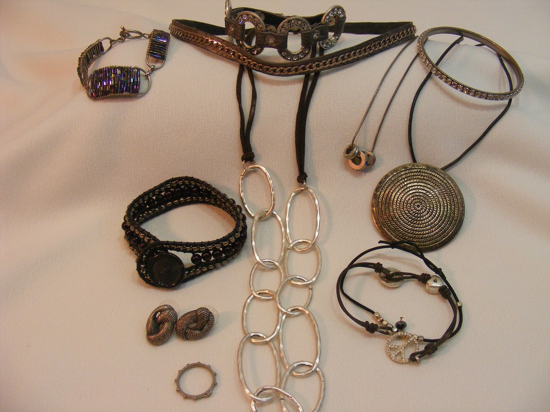 Curated Collection Goth, Punk, Biker, Black and Silver, Leather and ...