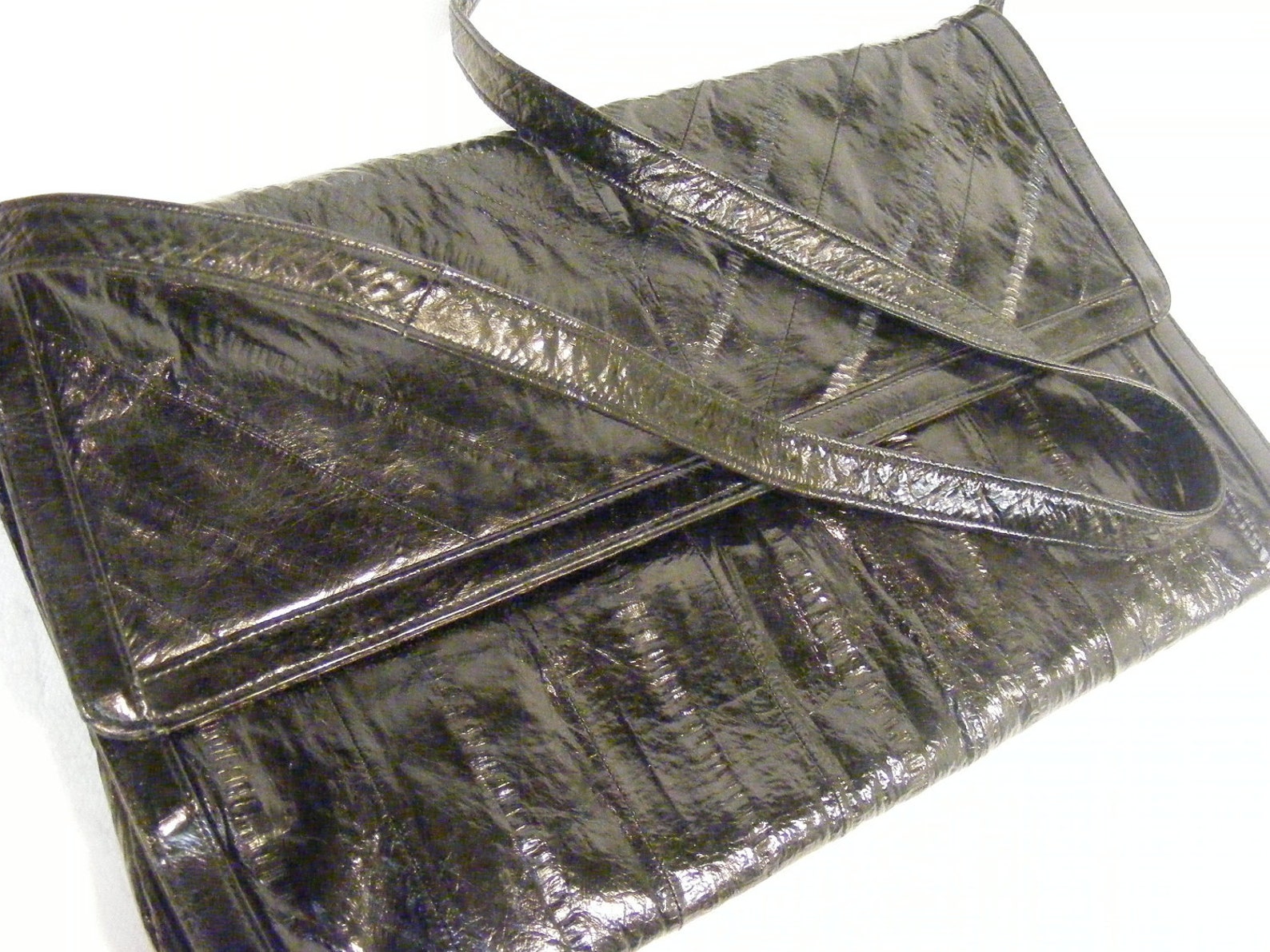 Genuine Eel Skin Purse Black Made in Hong Kong - Etsy