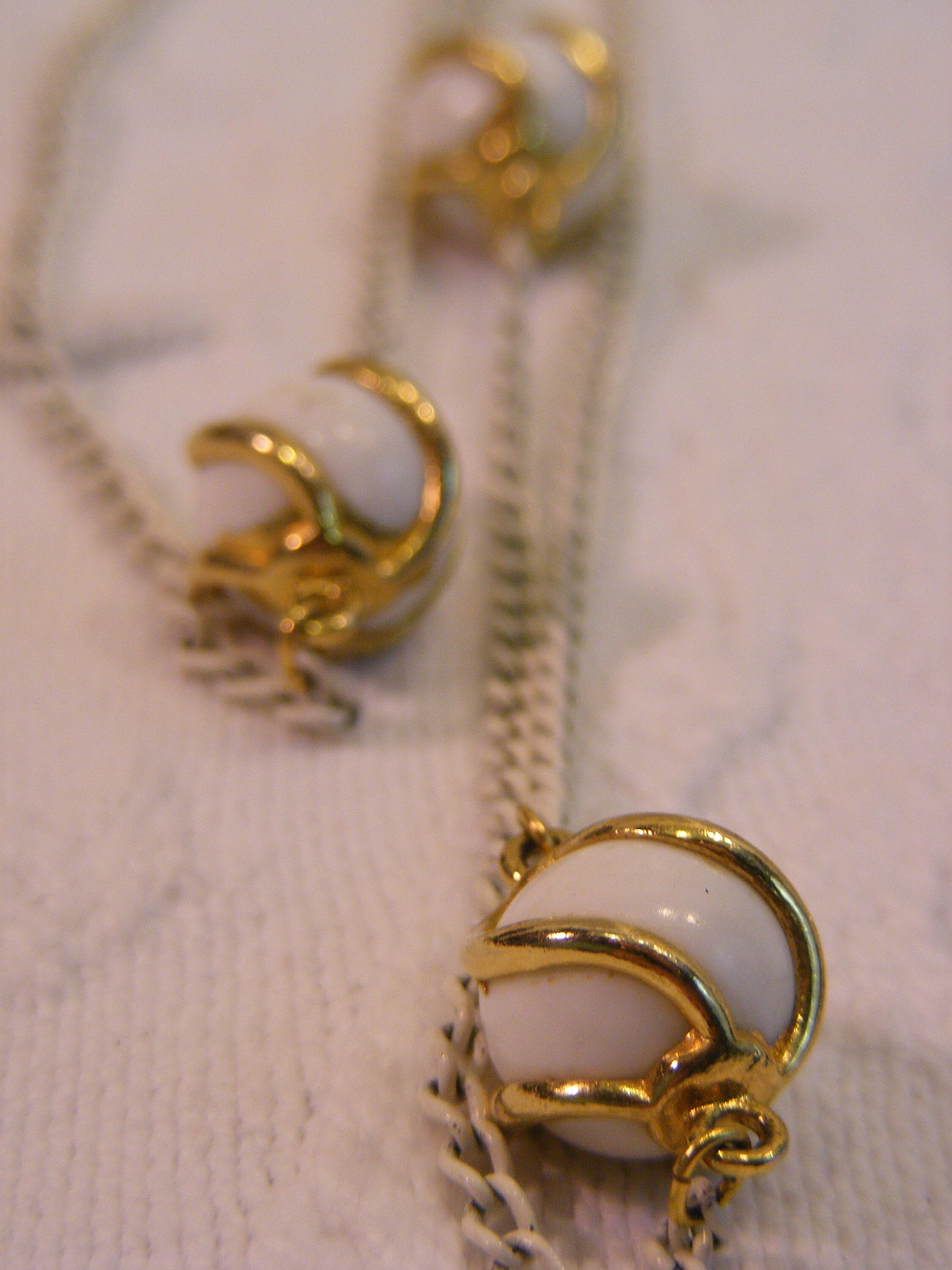 White and Gold Curated Collection White Enamel Jewelry Lot | Etsy