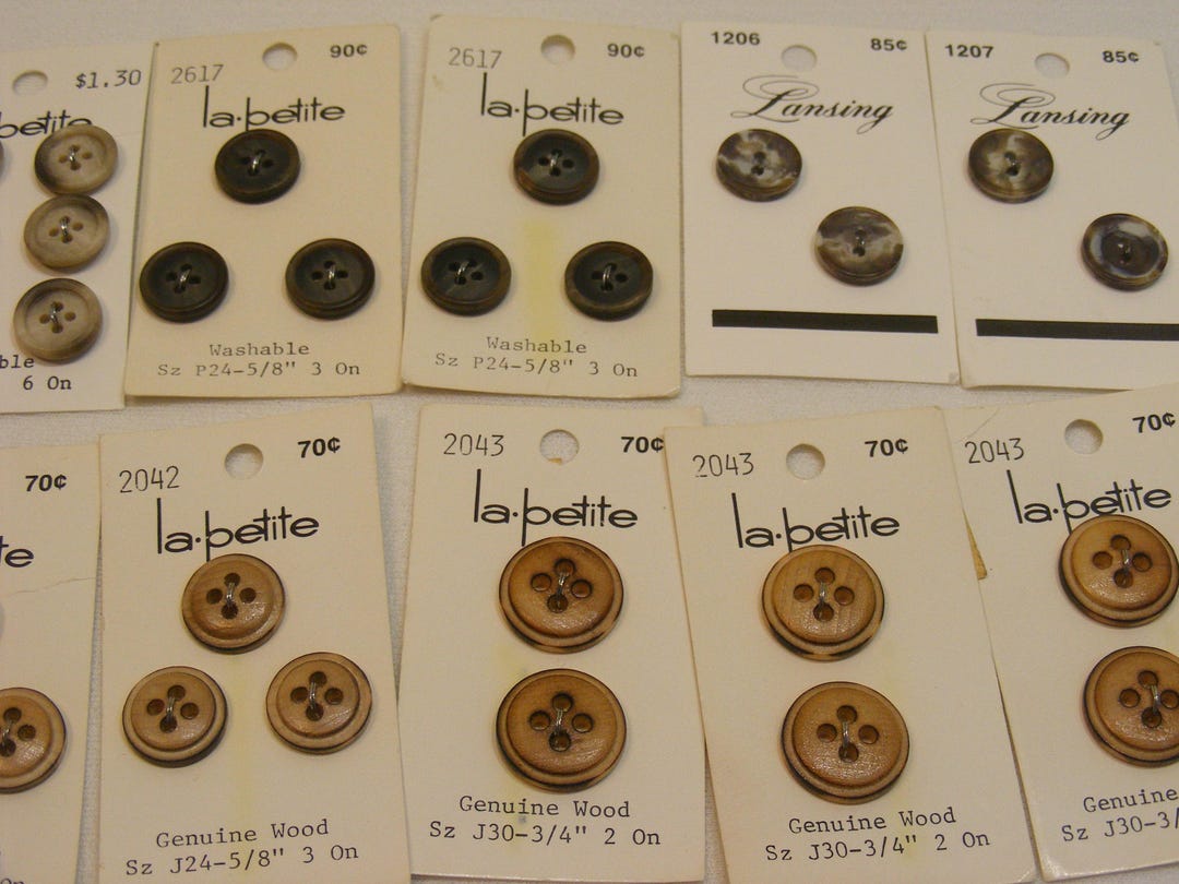 Vintage Assortment of Neutral Shirt Buttons - Etsy