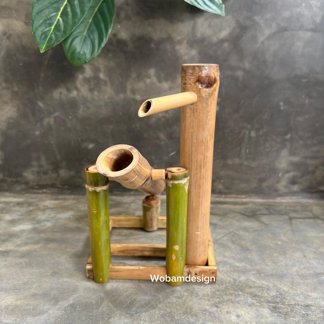 Handmade Shishi Odoshi Japanese Bamboo Water Fountain With Pump | Zen ...