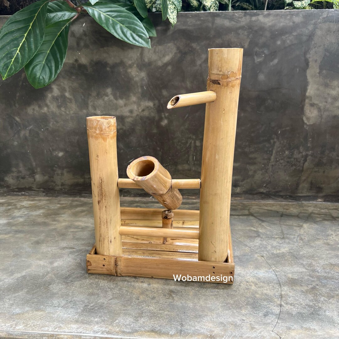 Handmade Shishi Odoshi Japanese Bamboo Water Fountain With Pump | Zen ...
