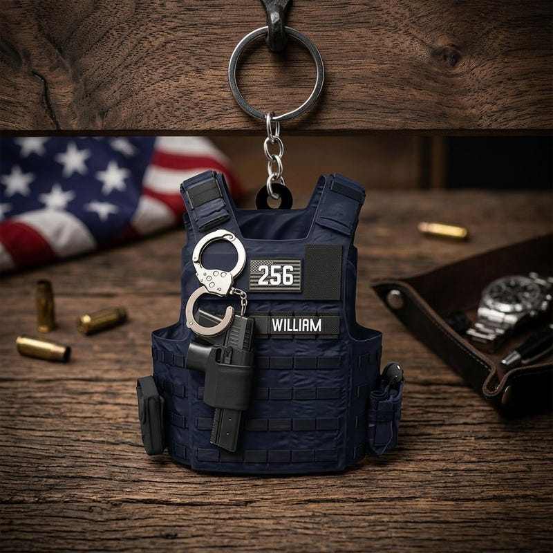 Police Badge Keychains - Etsy