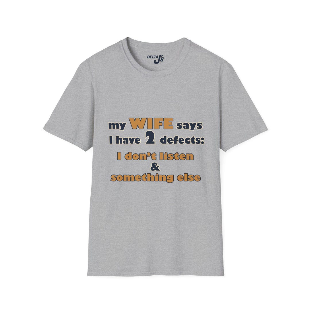 Funny Husband T-shirt, Wife Defects Gag Gift - Etsy