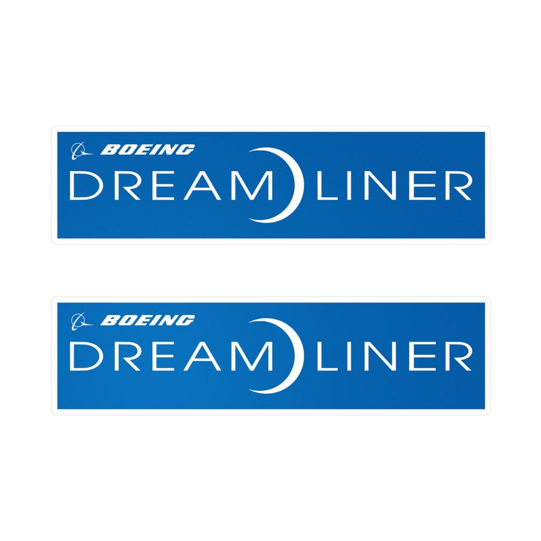 2x Boeing Dreamliner Kiss-cut Vinyl Decals | Airplane Stickers ...