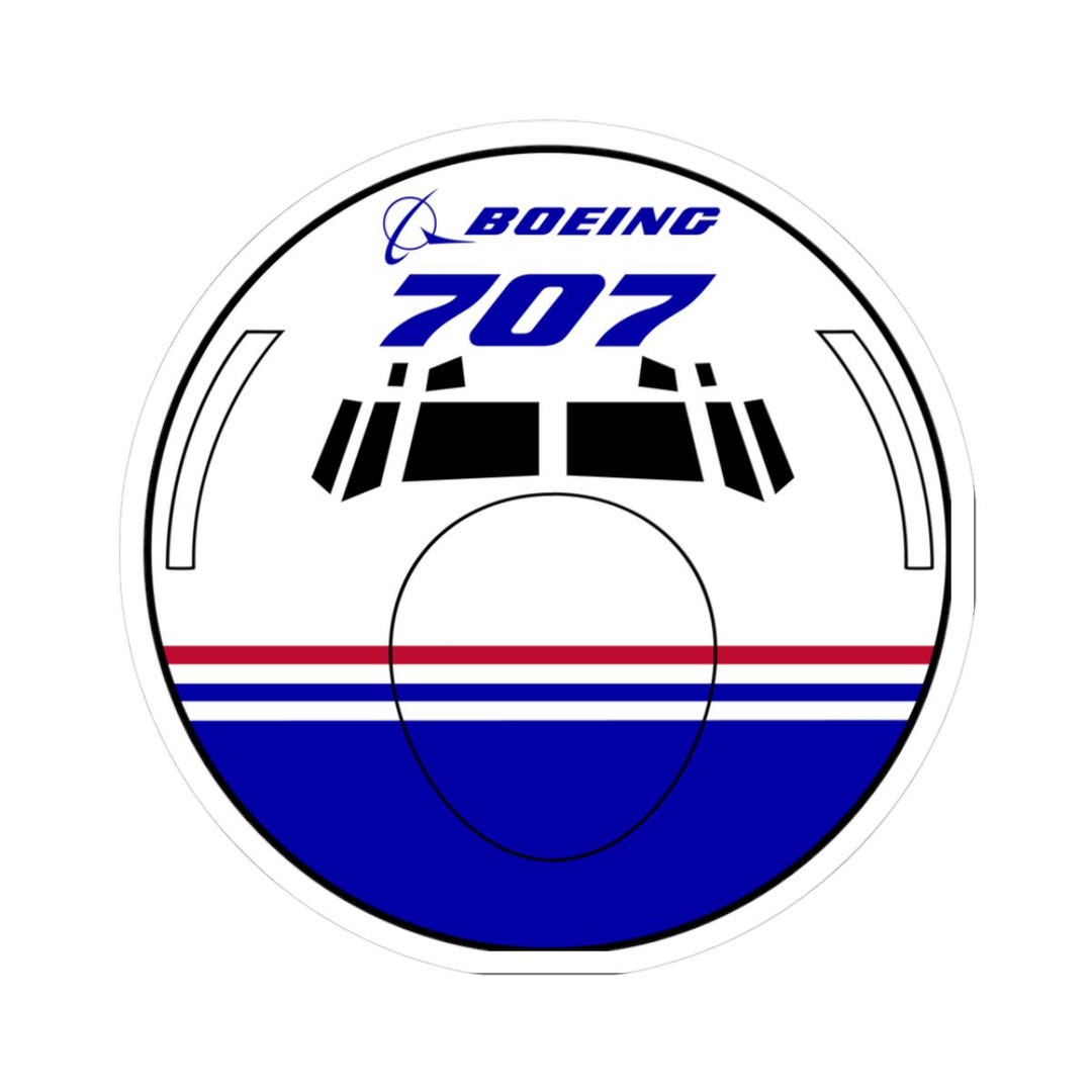 Boeing B707 B 707 Front View Sticker | Retro Boeing Livery Decal - Etsy