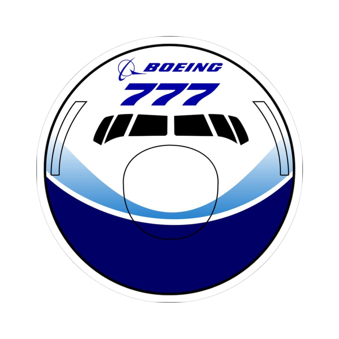Boeing B777 B 777 Front View Sticker | Boeing Triple Seven Dreamliner ...