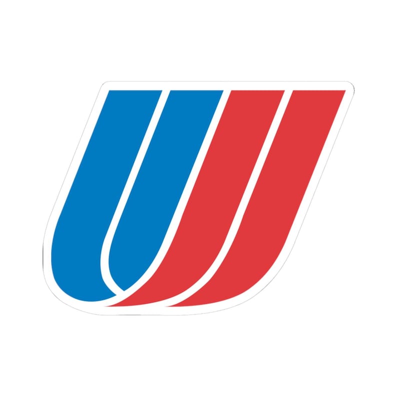 United Airlines UAL 90s Tulip Logo Decal / Sticker - Etsy