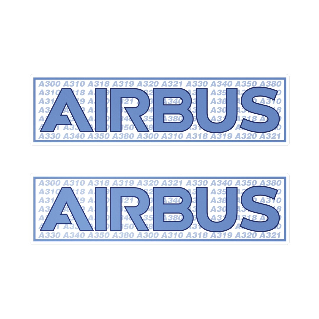 Airbus Family Logo Kiss-cut Vinyl Decals | Airplane Stickers, Aviation ...