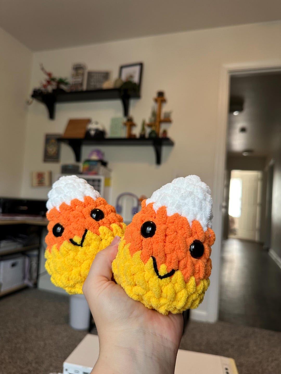 Candy Corn Plushie | Crochet Candy Corn Plush | Cute Halloween ...