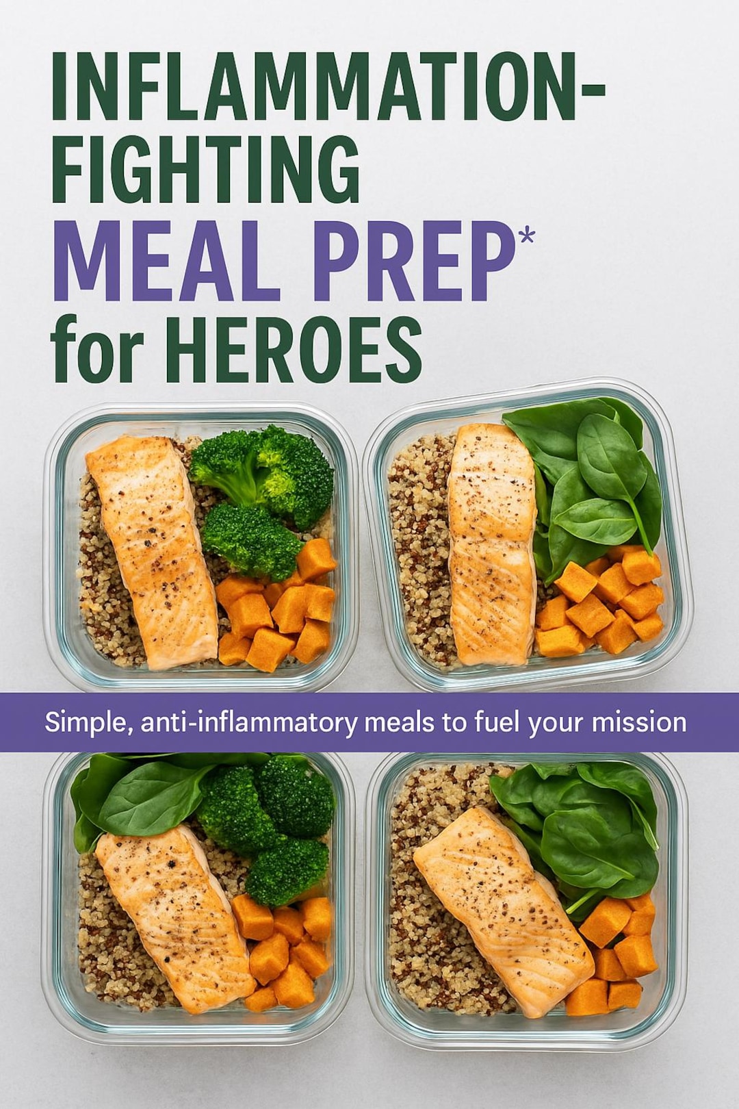 Inflammation-fighting Meal Prep for Heroes - Etsy
