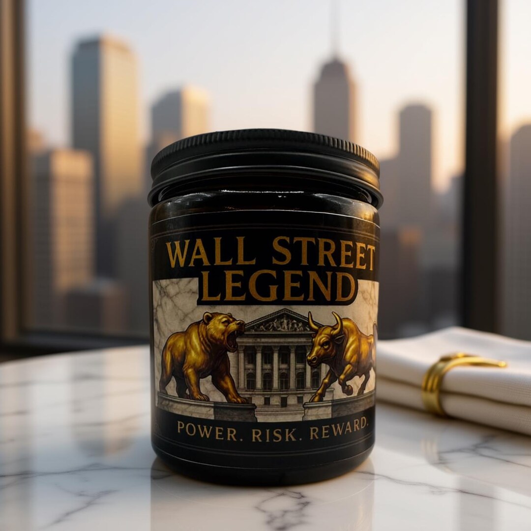 Wall Street Legend Candle – Finance Inspired Decor Gift for ...