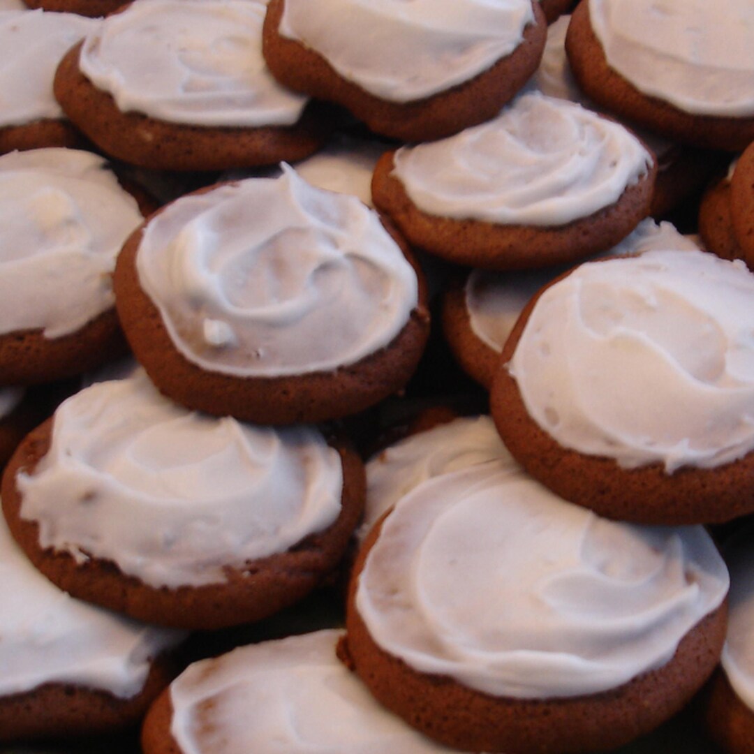 Nana's GINGER CREAM Cookies PDF Recipe Norwegian Frosted Spice Cinnamon ...