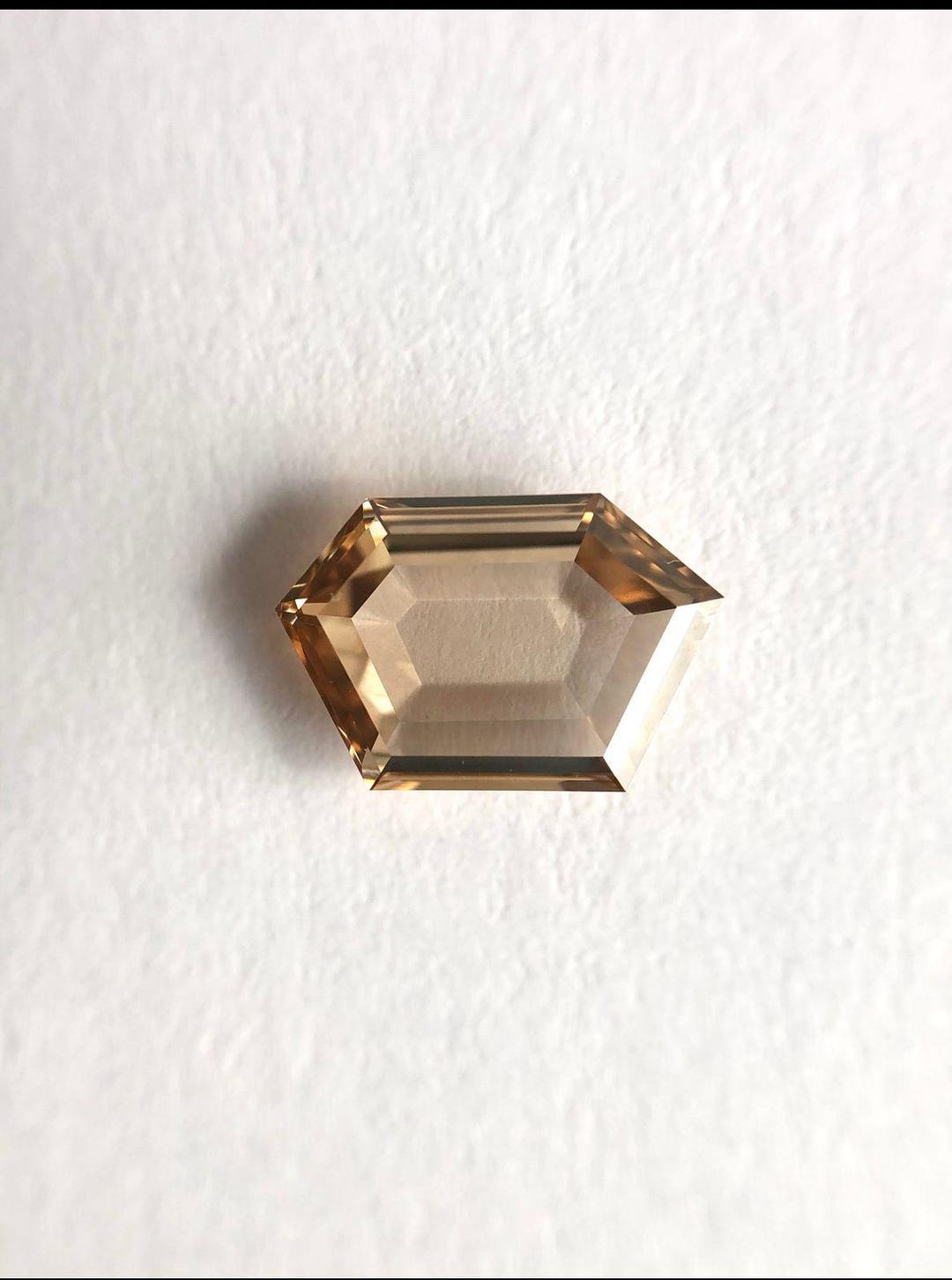 1.08CT Step Cut Portrait Hexagon, Copper Brown VVS2, Natural Diamond - Etsy