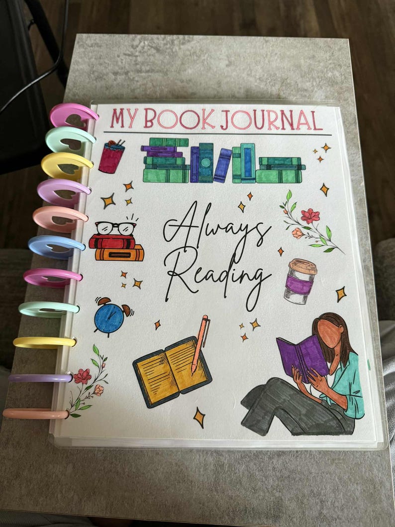 Printable Reading Journal – Book Review, Bingo, Wishlists (84 Pages ...