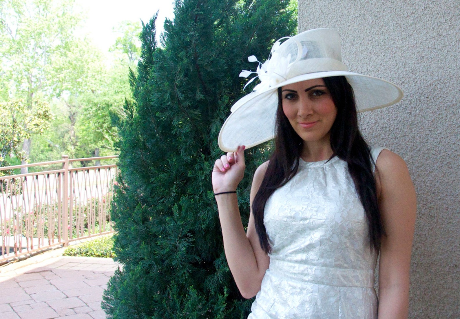 Ivory Sun Hat alexandria Ivory Wide Brimmed - Etsy