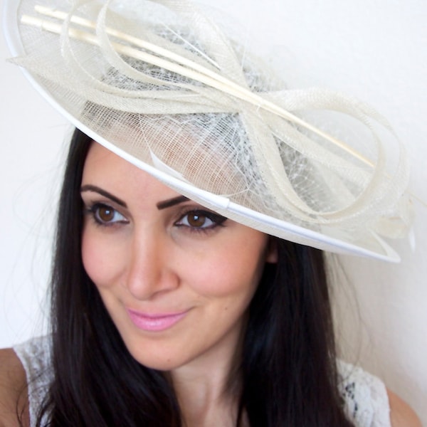 Ivory Fascinator - Etsy