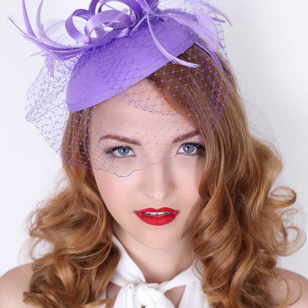 Lilac Fascinator - Etsy