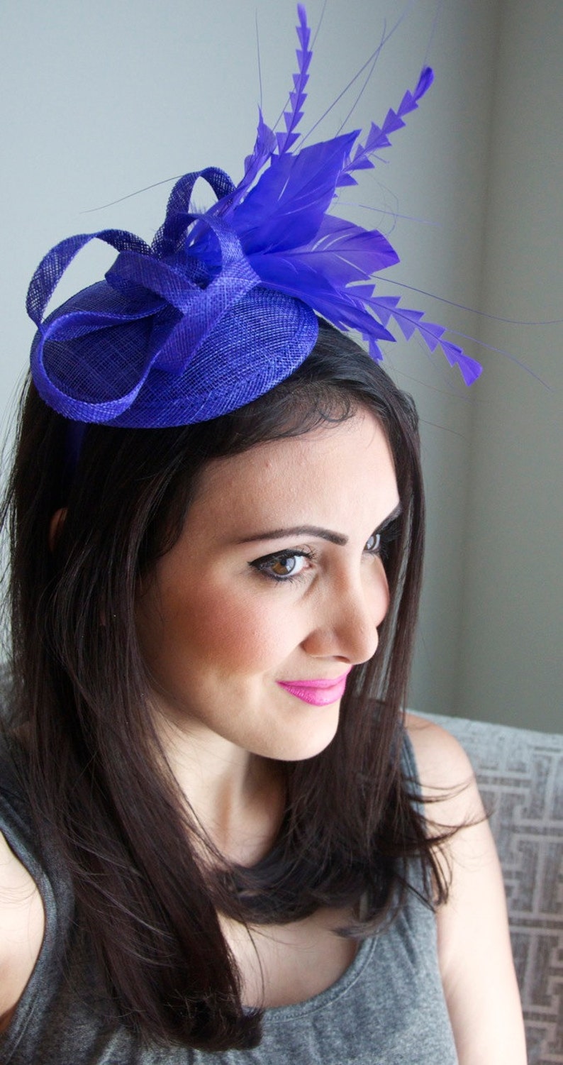 Violet Purple Mini Fascinator Arianna Mini Violet Mesh - Etsy