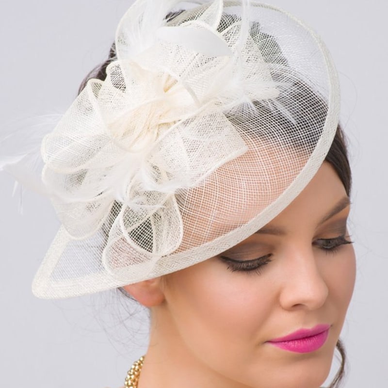 Ivory Wedding Fascinator - Etsy