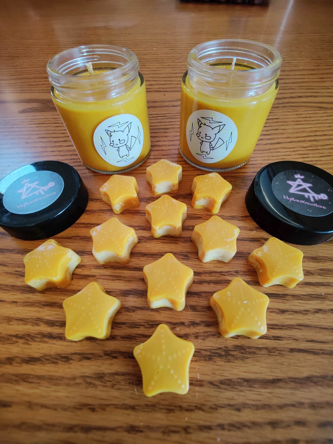 POKEMON Inspired 4oz Soy Candle Pikachu MANGO Video - Etsy