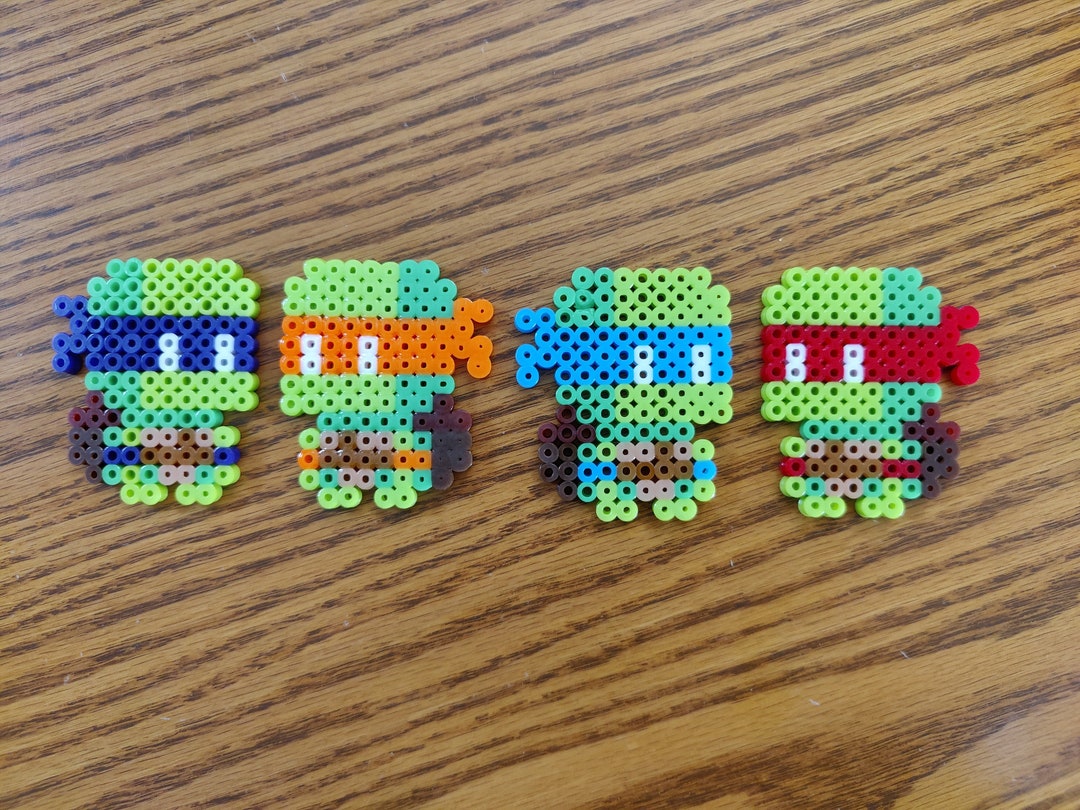 Buy Teenage Mutant Ninja Turtles TMNT Perler Bead Art Raphael Leonardo ...