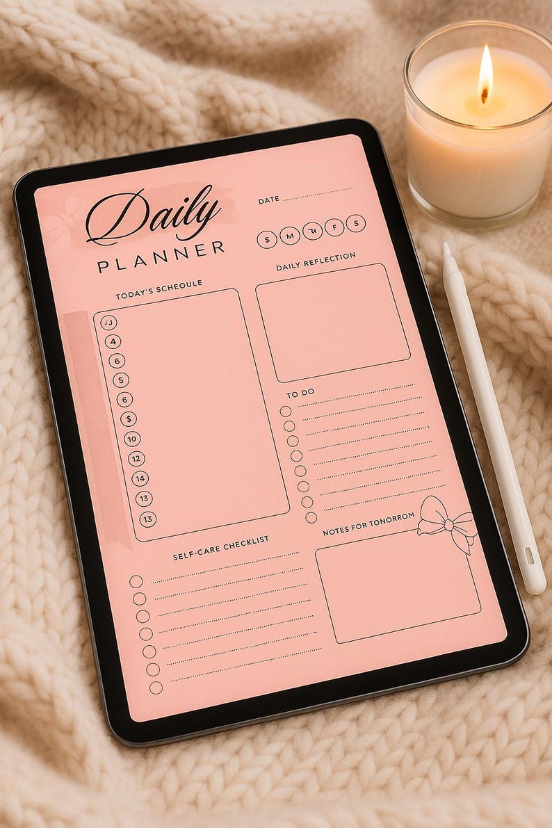 Daily Planner Printable | Self Care To-do List | Daily Reflection Page ...