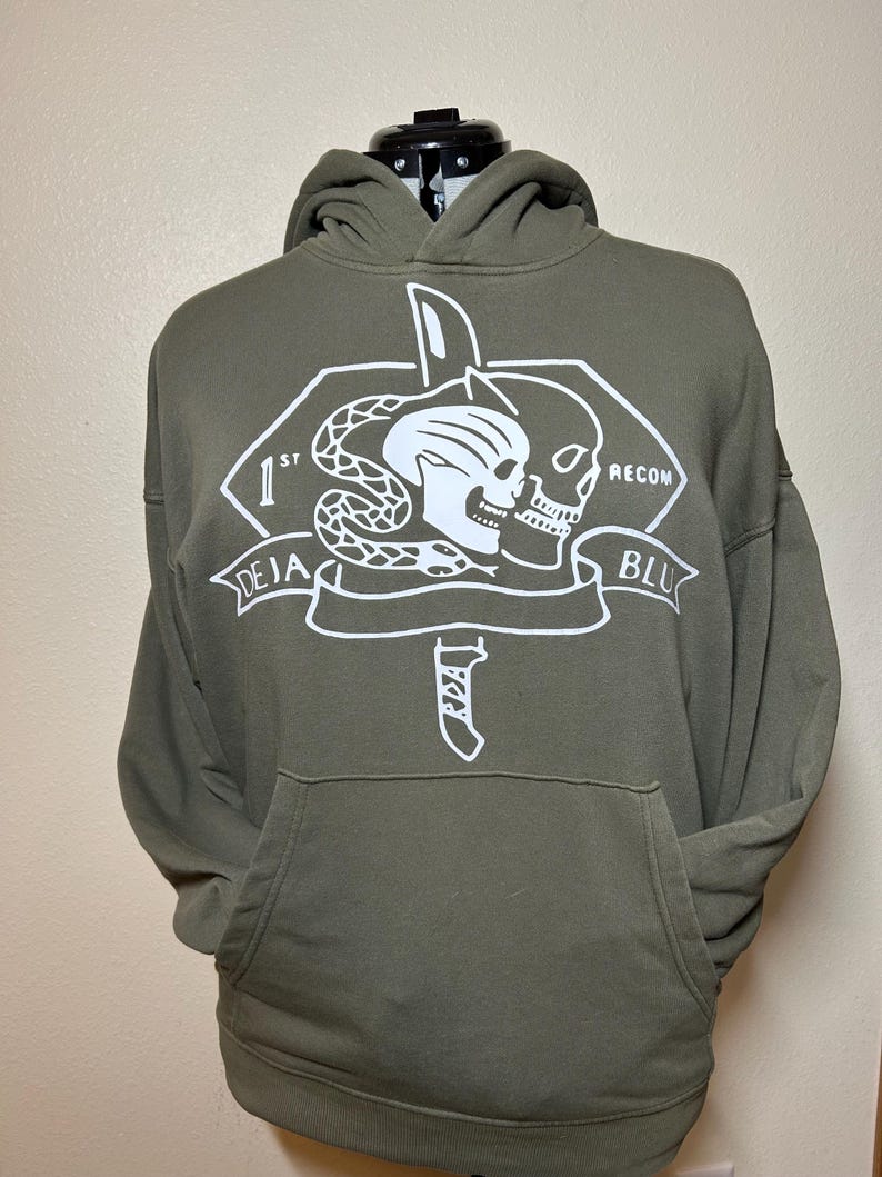 Avatar Quaritch Recom Deja Blu Hoodie Vinyl Logo Without Words Handmade ...