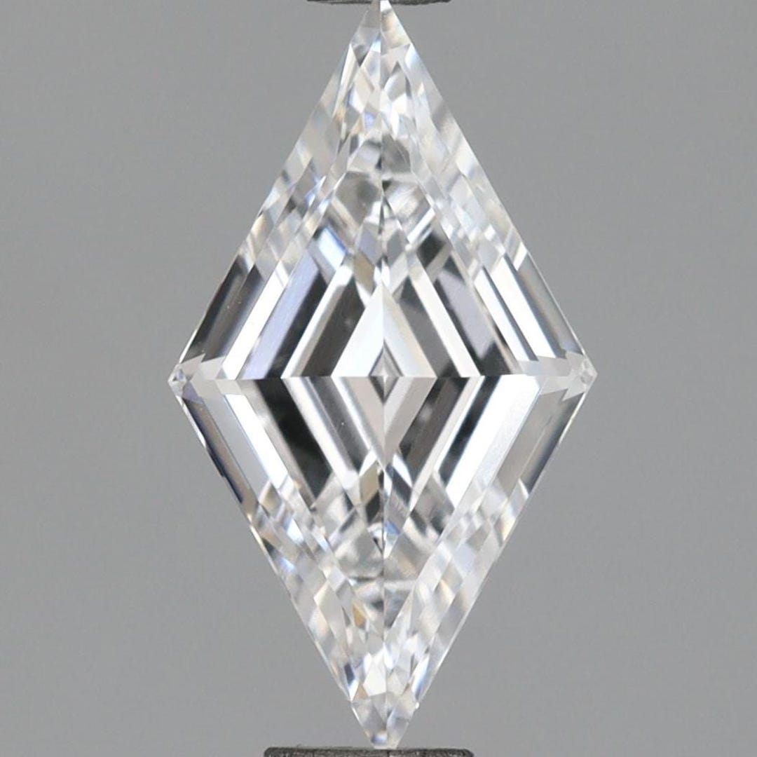 Stunning 1.00 CT Lozenge Cut Colourless Handcrafted Loose Lab Grown for ...
