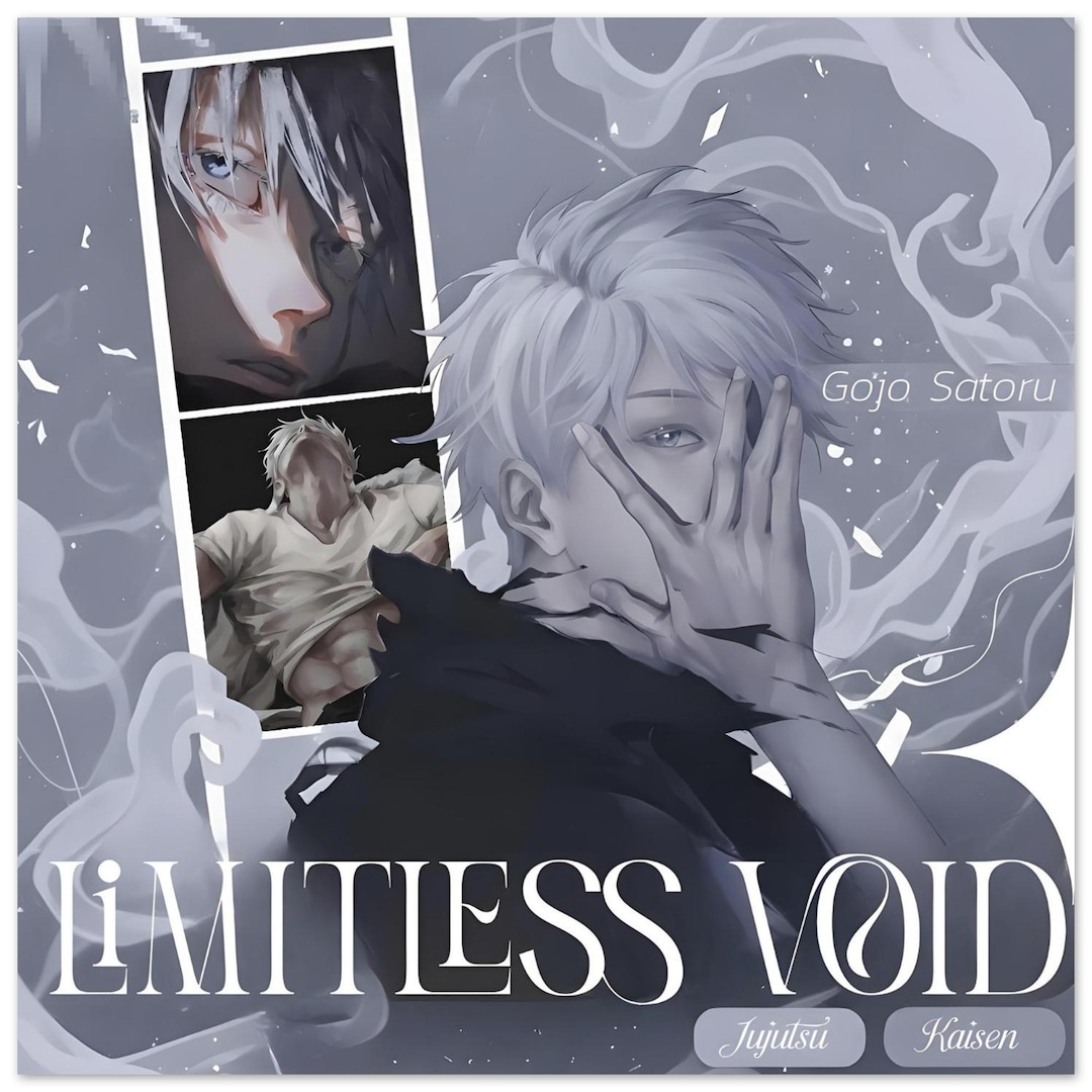 Gojo Satoru 'limitless Void' Anime Poster: Jujutsu Kaisen Wall Art - Etsy