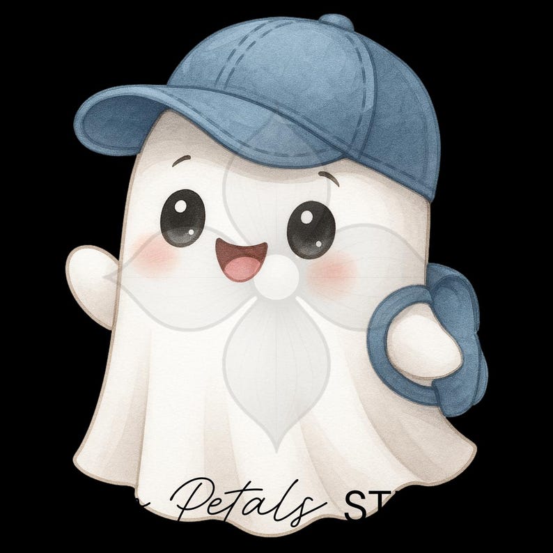 Junior Boy Boo - Boo Family Cute Ghost PNG | Four Petals Studio Digital ...