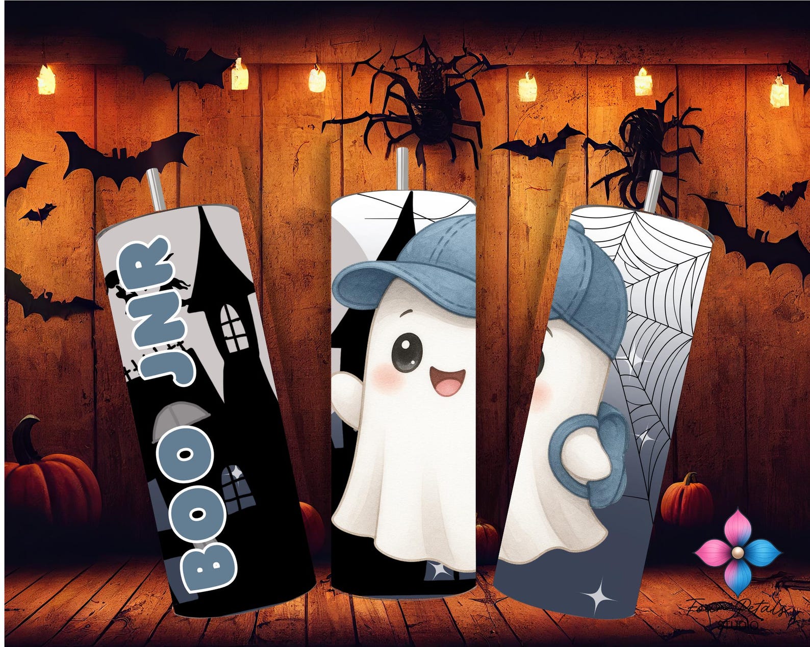 Junior Boy Boo - Boo Family Cute Ghost PNG | Four Petals Studio Digital ...