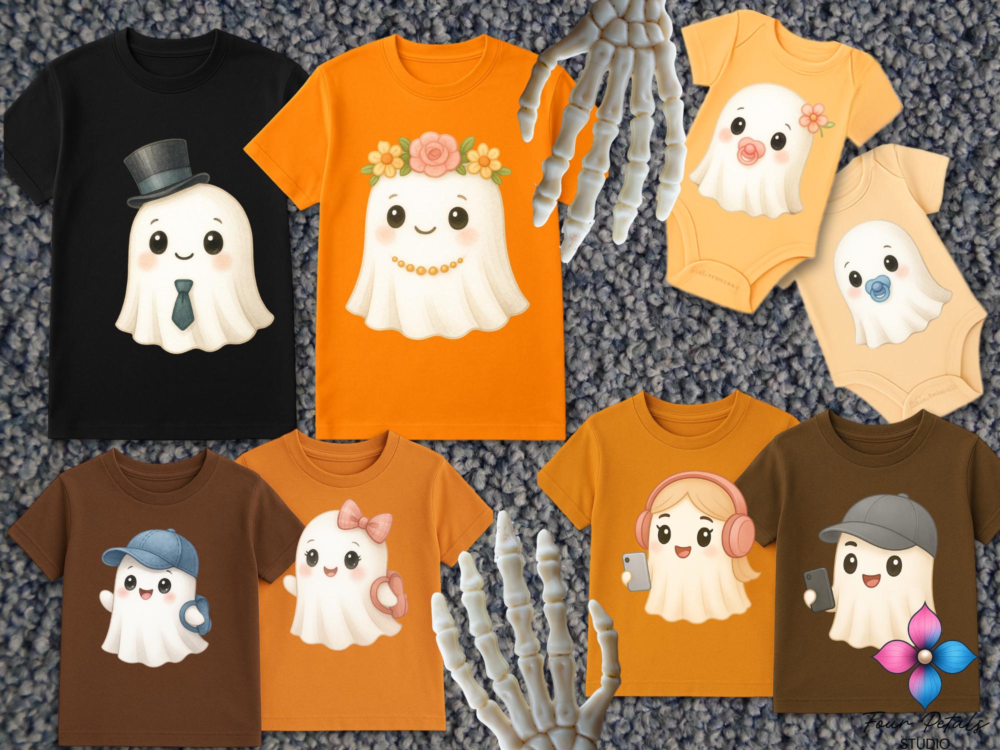 Baby Boy Boo - Boo Family Cute Ghost PNG | Four Petals Studio Digital ...