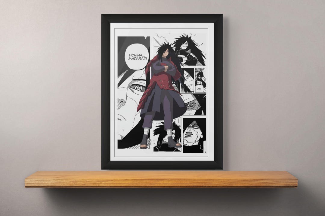 Naruto Shippuden Madara Uchiha Poster | Anime Character Poster | Manga ...