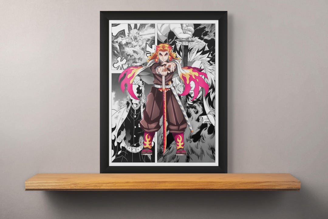 Demon Slayer Rengoku Poster | Anime Character Poster | Manga Art ...