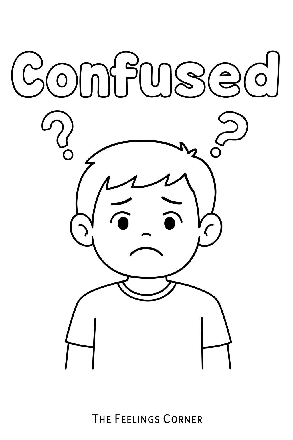 Emotions Chart With Coloring Sheets – Social Emotional Learning & Calm ...