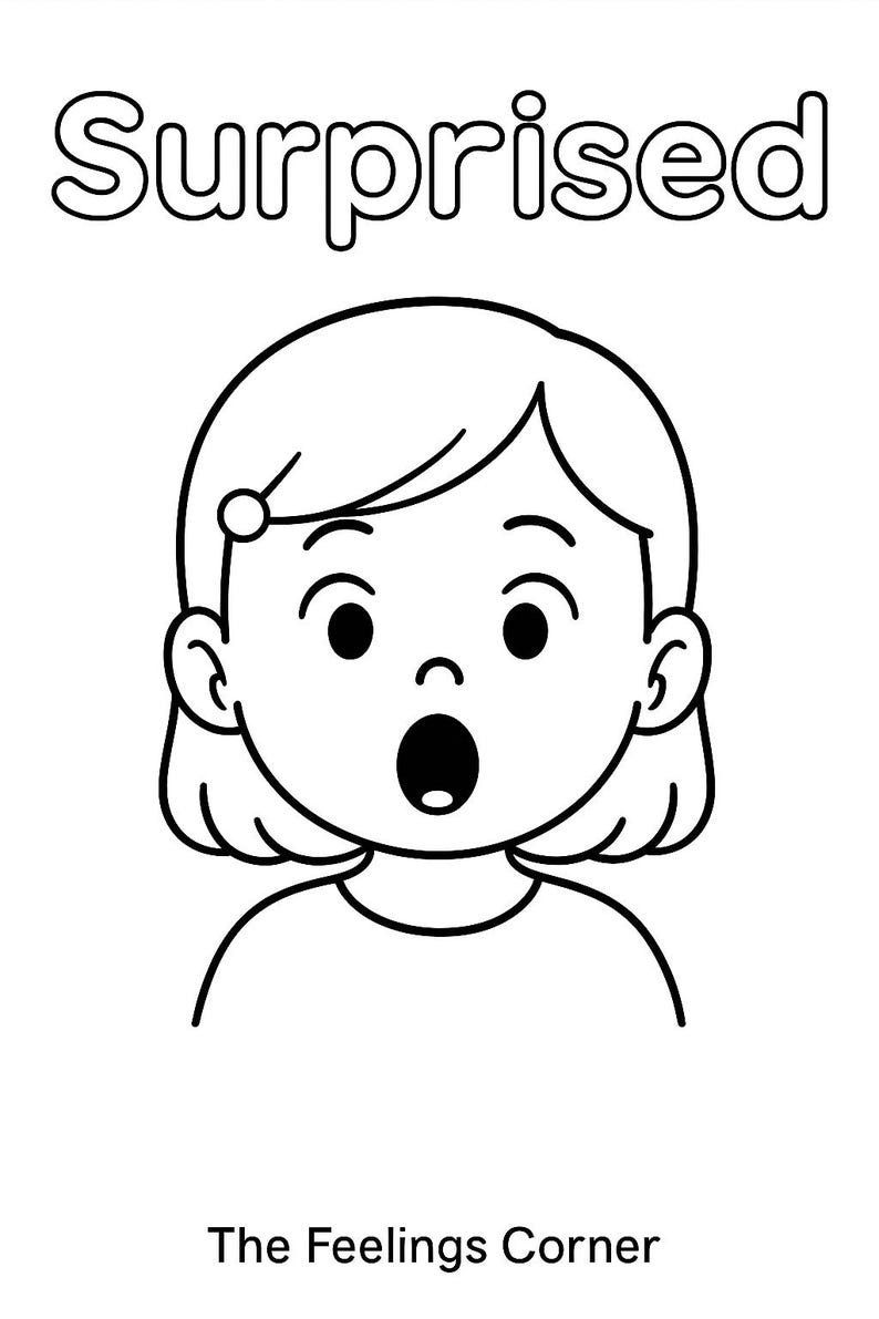 Emotions Chart With Coloring Sheets – Social Emotional Learning & Calm ...