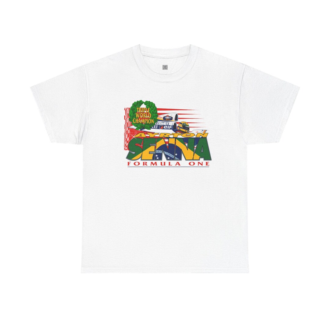 Ayrton Senna Triple Champion F1 T-shirt: Vintage Racing Tee - Etsy