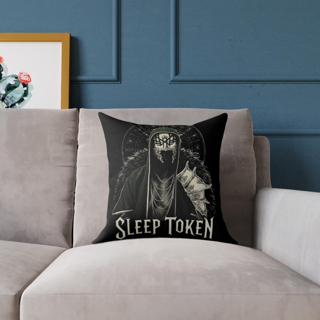 Sleep Token Band Logo Pillow | Square Poly Canvas Pillow - Etsy