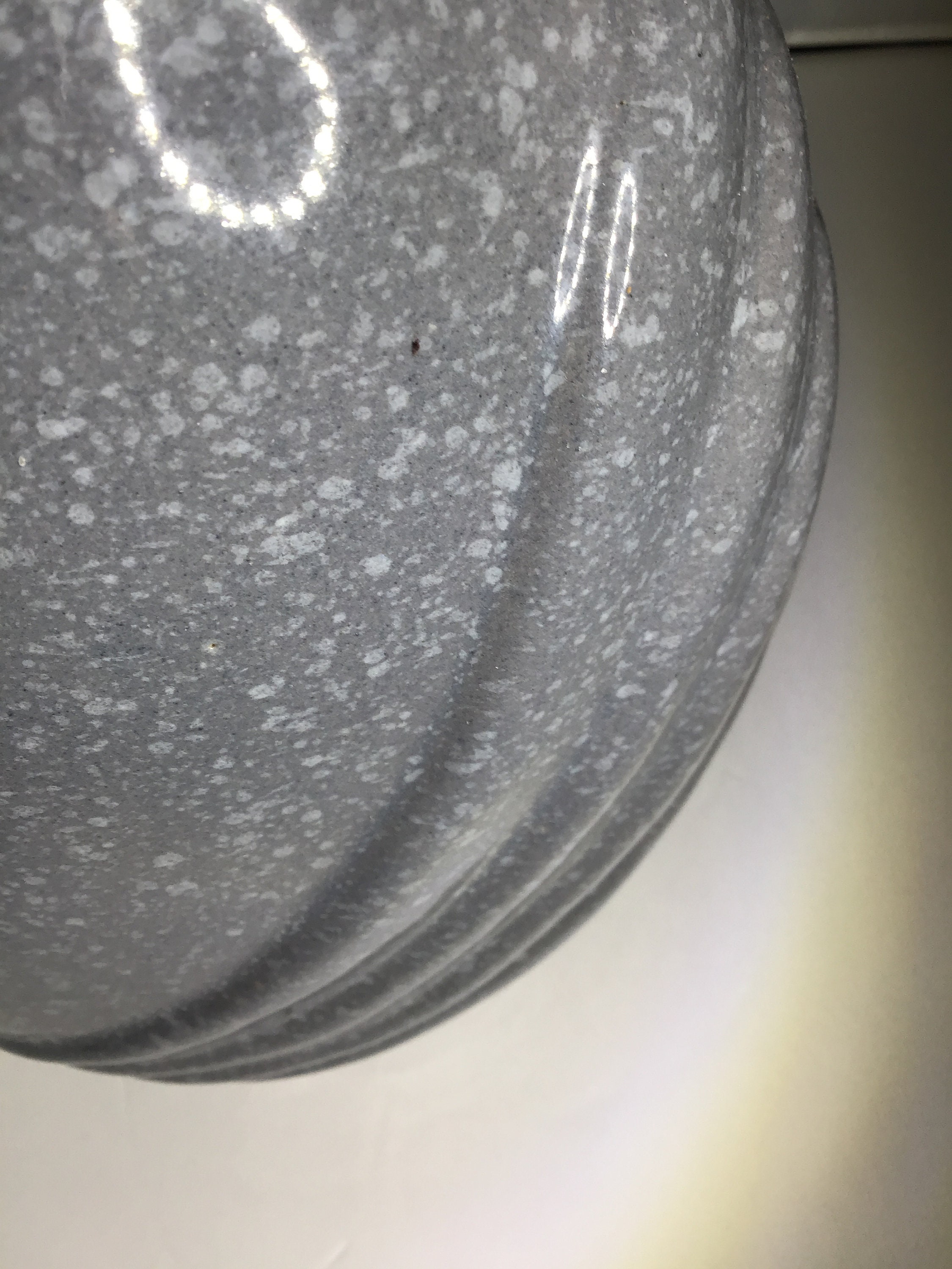 Rubens Original Gray With White Splatter Ceramic Vase 10 In. Tall - Etsy