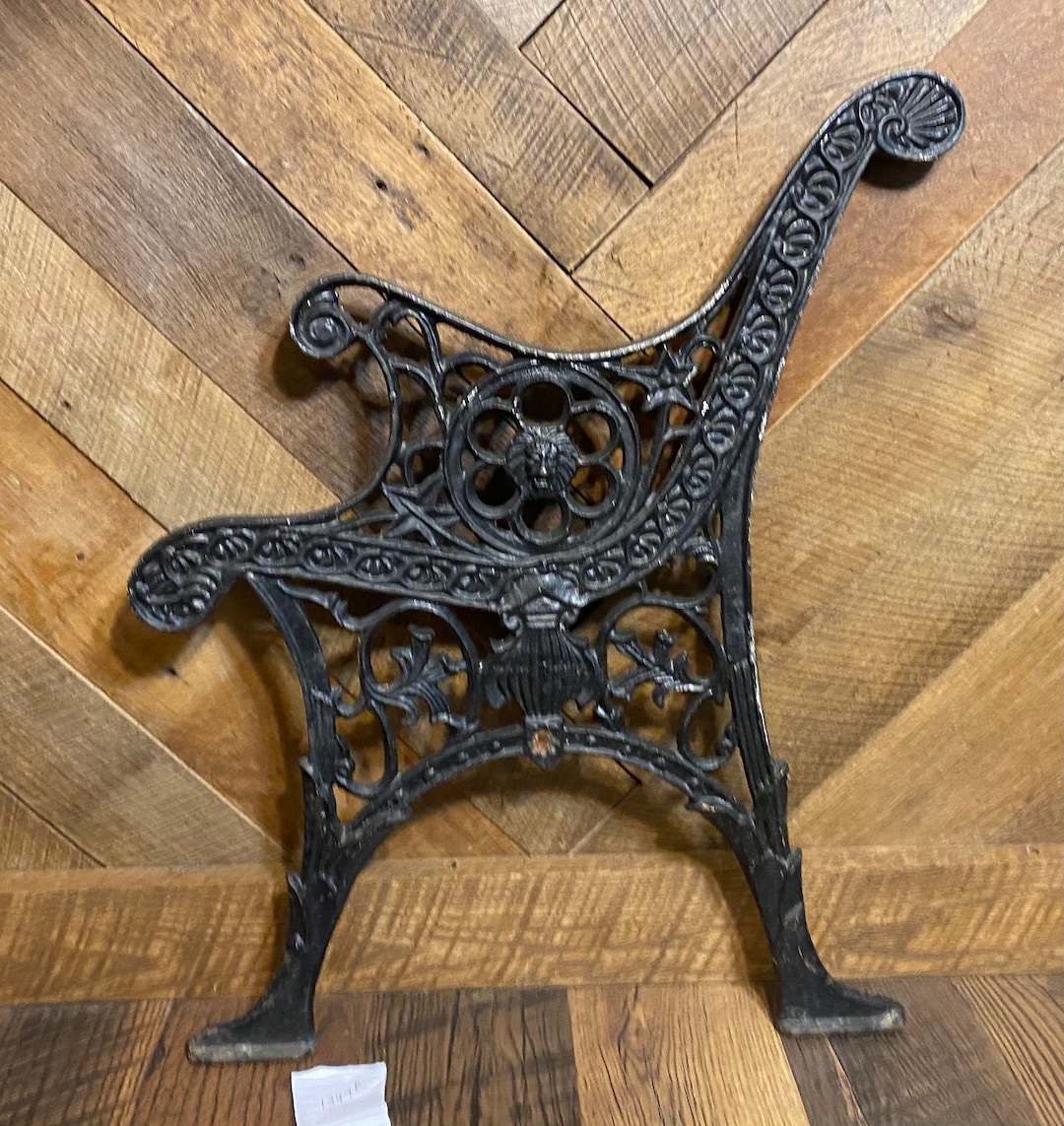Vintage Cast Iron Park Bench Leg Antique Lion Head, Replacement Part - Etsy