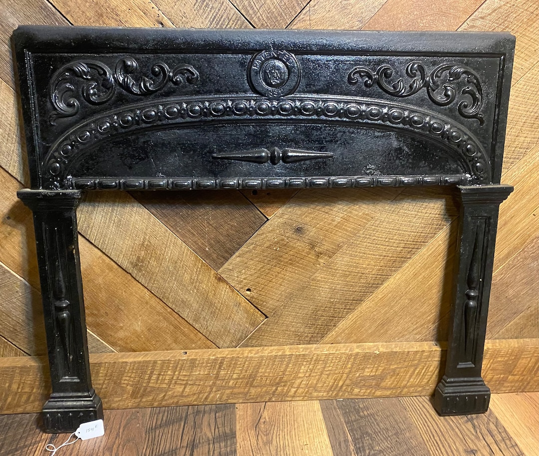 Fireplace Surround Antique Vintage Victorian Style Ornate Cast Iron ...