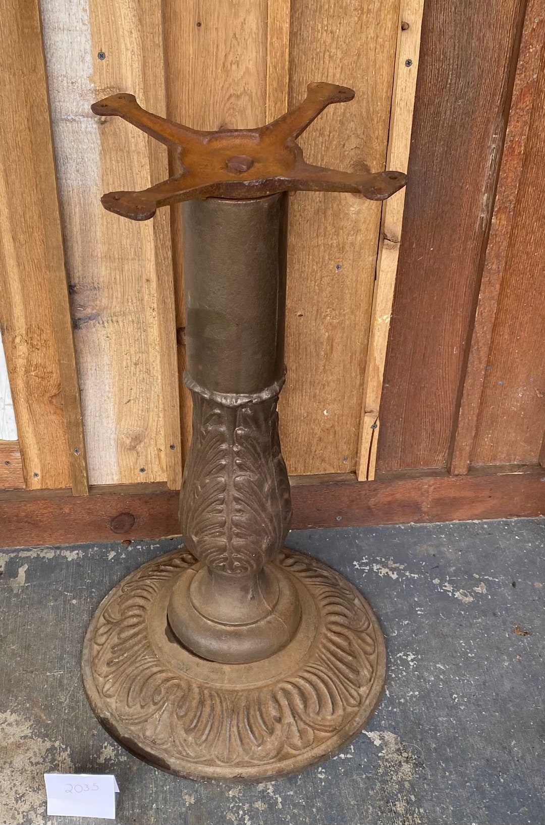 Antique Vintage Victorian Style Ornate Cast Iron Rare Unique Table Base ...